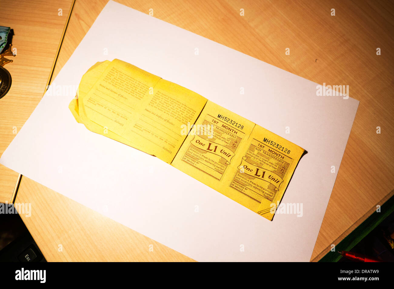 1st month rations ration fuel book rationing shortages petrol British ...