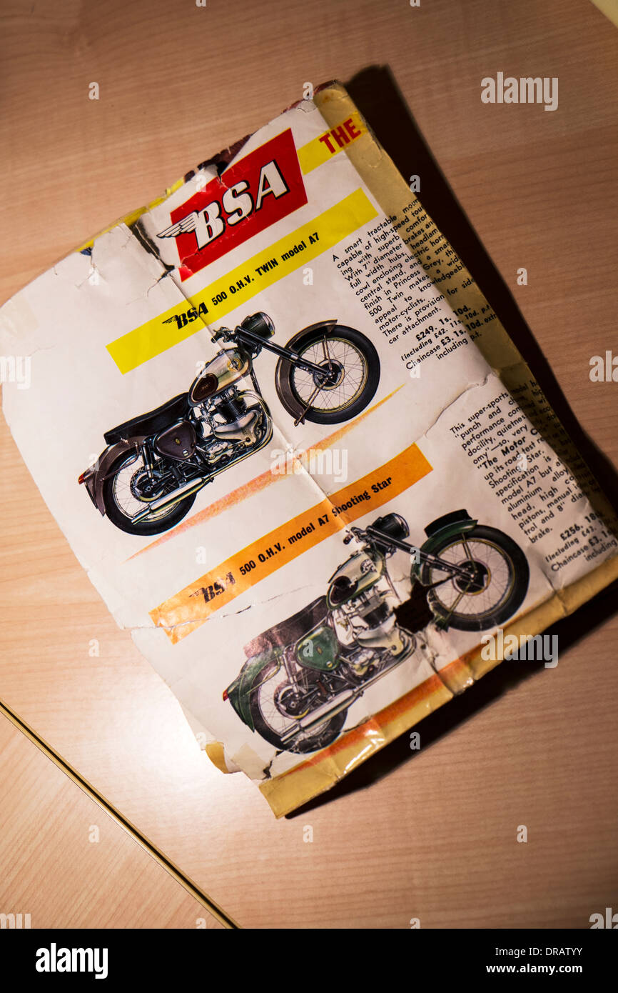 1960's brochure for BSA motorbikes bikes for sale prices original 500 O ...