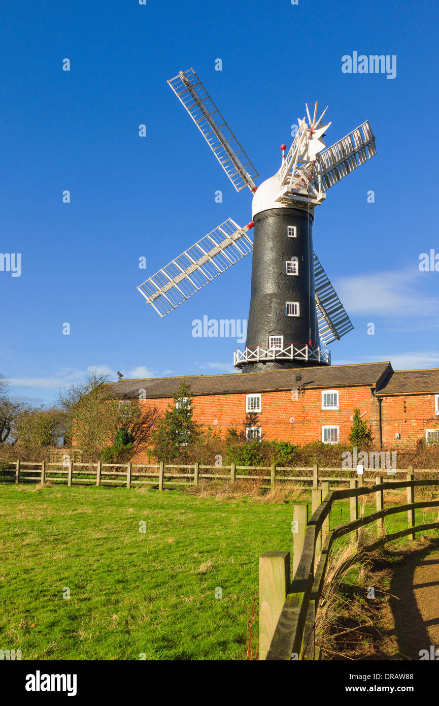 Skidby windmill on a bright sunny winter's morning Stock Photo - Alamy