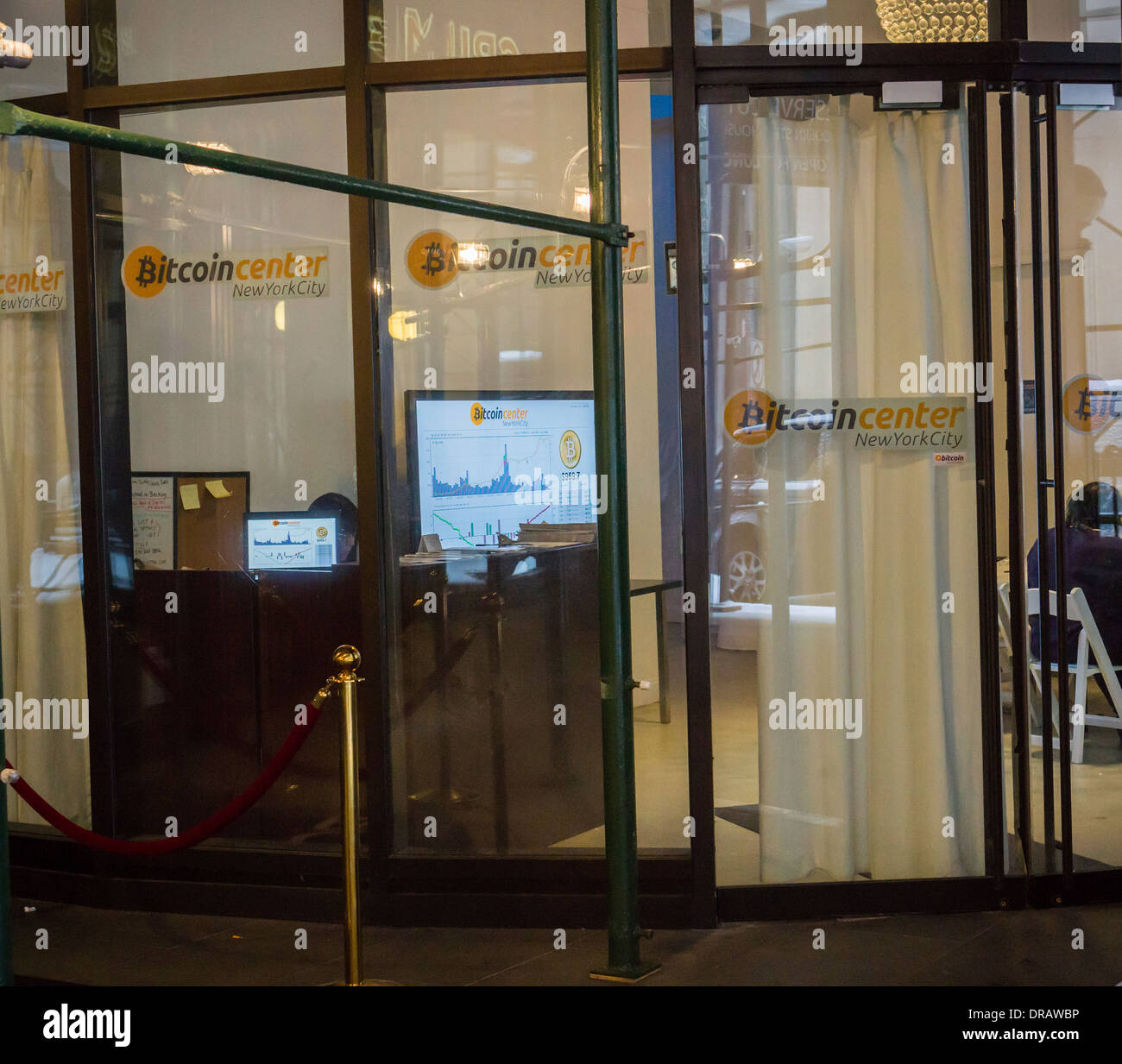 The newly opened Bitcoin Center in Lower Manhattan in New York Stock ...