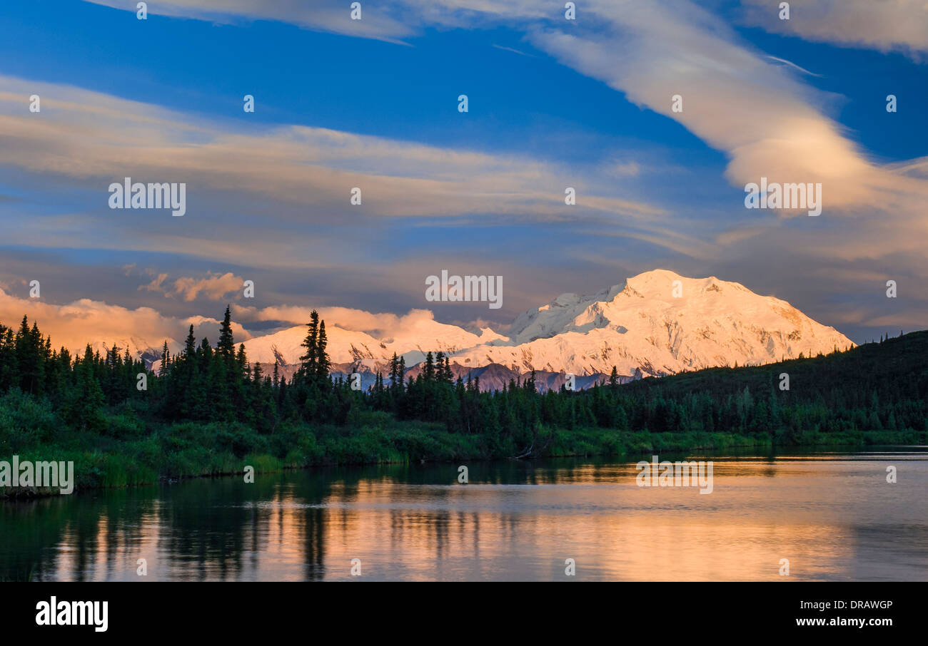 Denali from wonder lake hi-res stock photography and images - Alamy