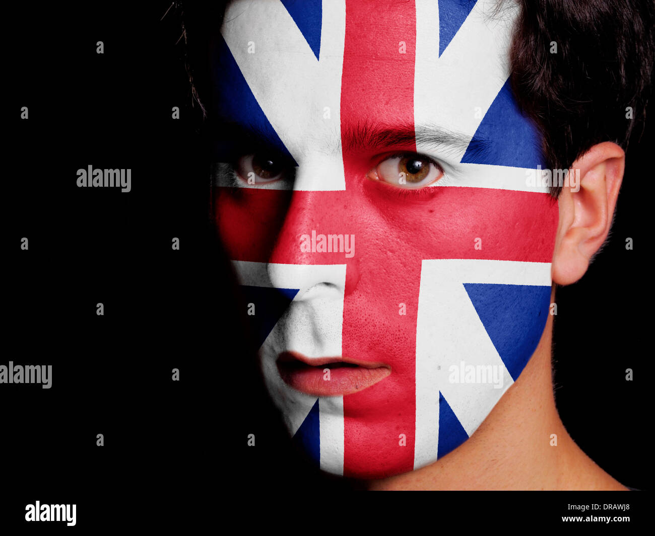 Great britain flag face hi-res stock photography and images - Alamy