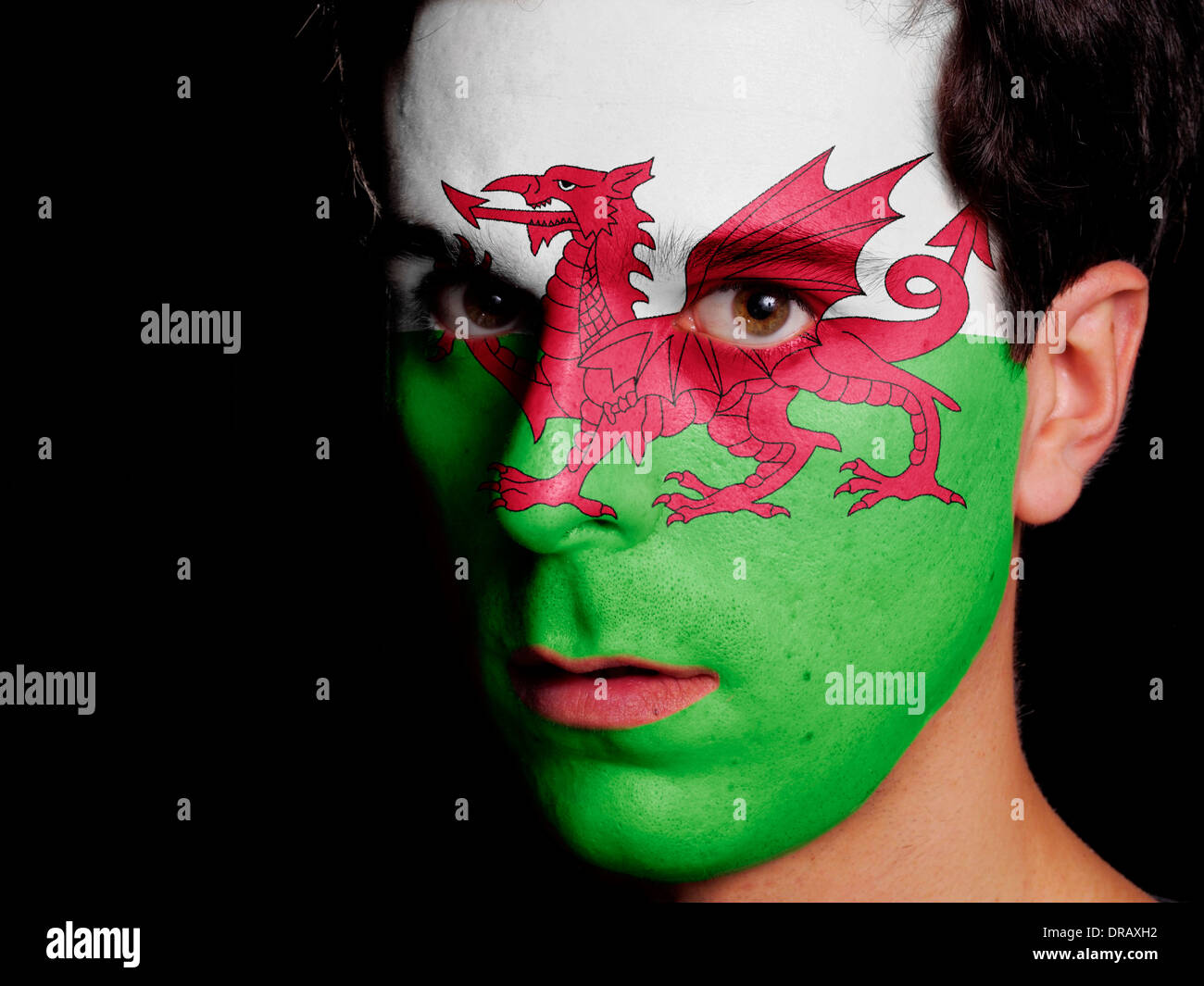 Man welsh flag wales hi-res stock photography and images - Alamy