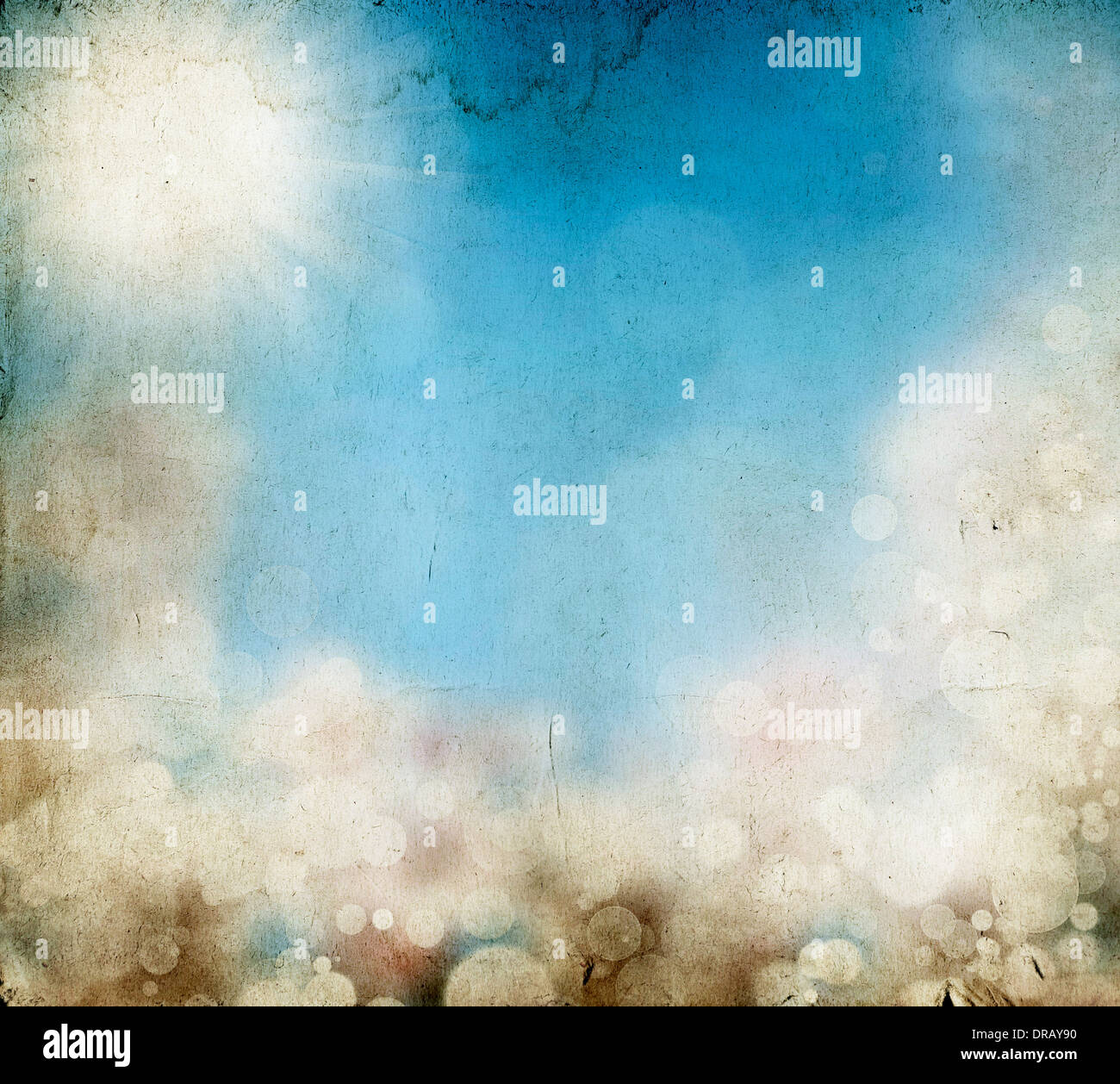 Vintage spring background with colorful lights Stock Photo - Alamy