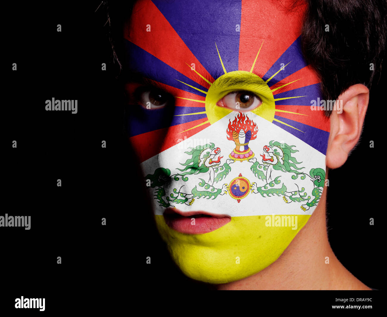 Tibetan national flag hi-res stock photography and images - Alamy