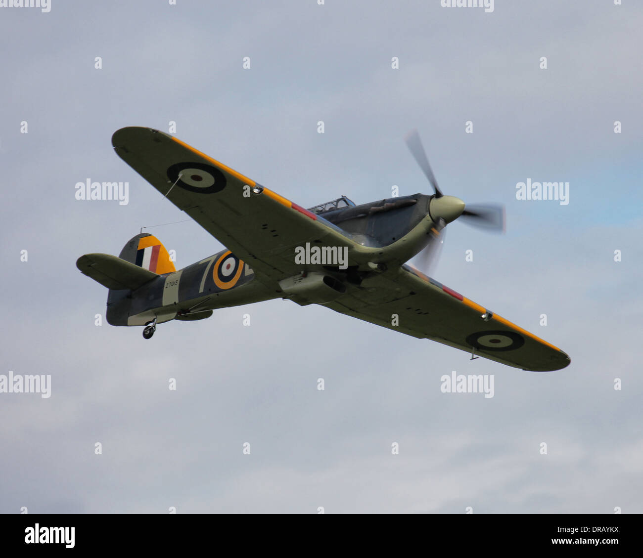 Hawker Sea Hurricane 1B preserved WW2 fighter aircraft flying at Old ...