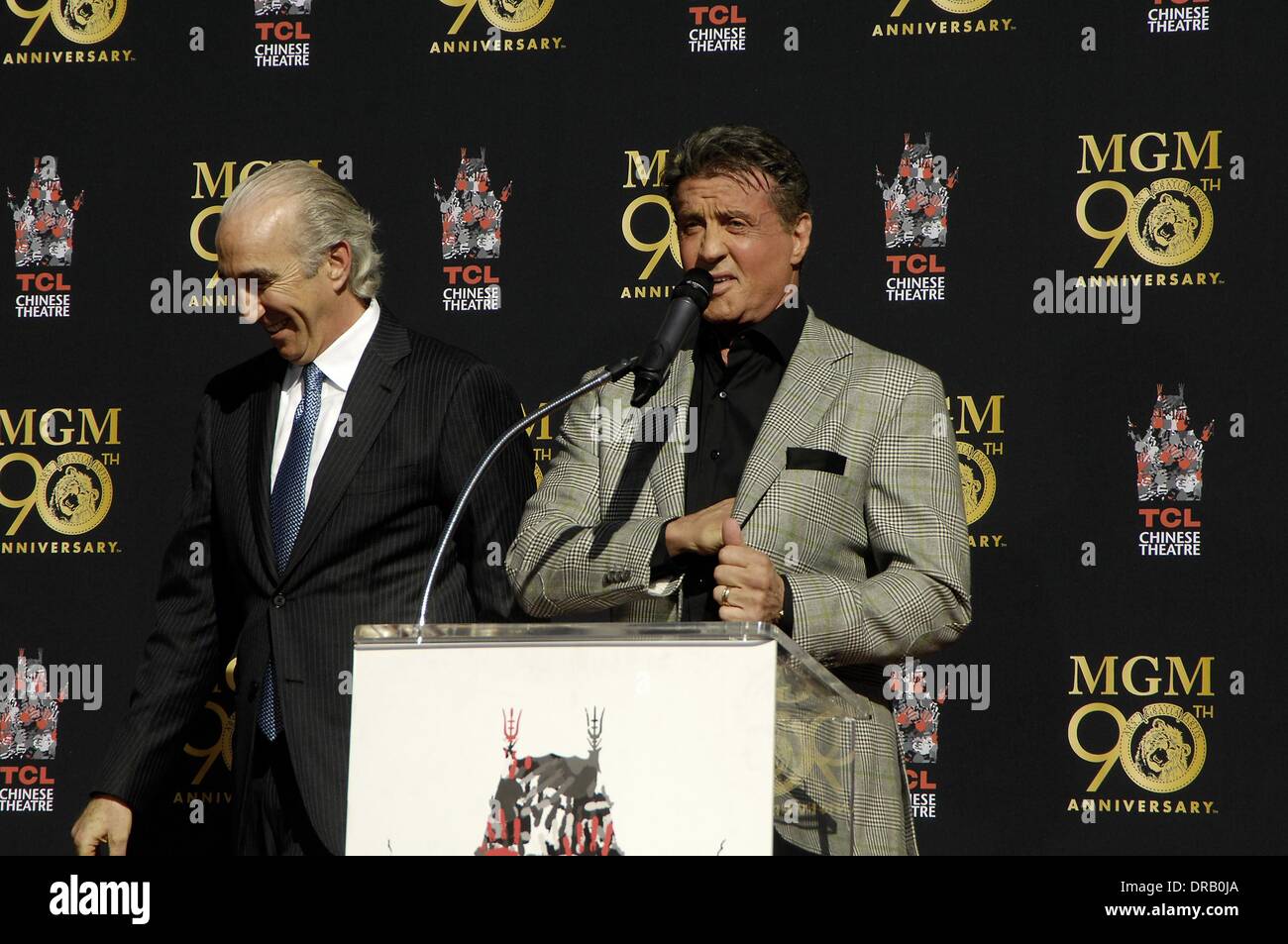 Los Angeles, CA, USA. 22nd Jan, 2014. Gary Barber, Sylvester Stallone ...