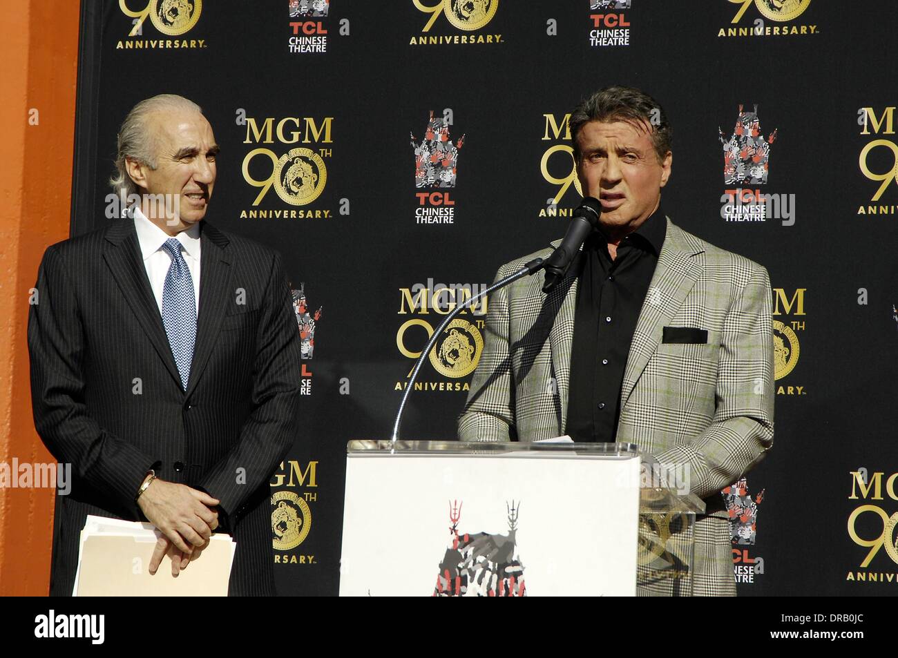 Los Angeles, CA, USA. 22nd Jan, 2014. Gary Barber, Sylvester Stallone ...