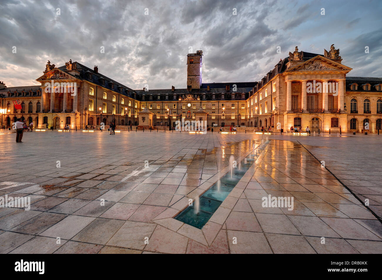 Dijon, place de la liberation at sunset Stock Photo - Alamy