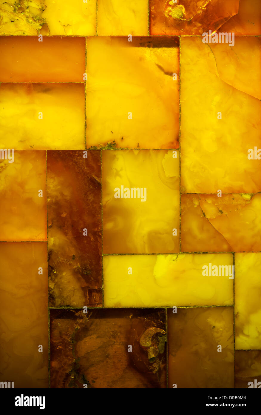 Macro. Closeup of amber mosaic as background texture or backdrop ...