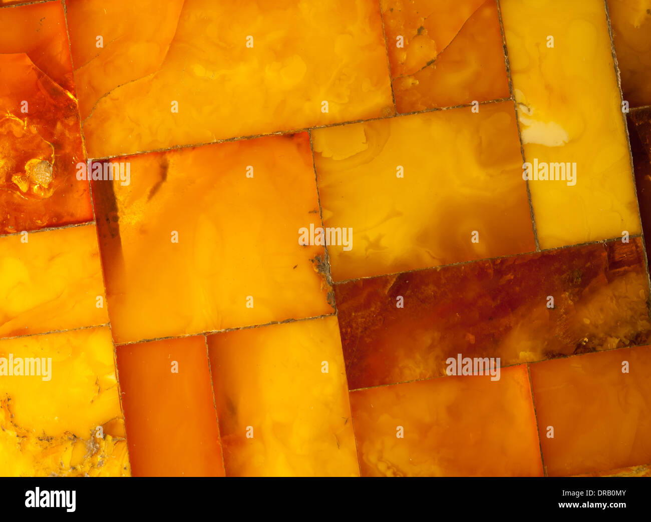 Macro. Closeup of amber mosaic as background texture or backdrop ...