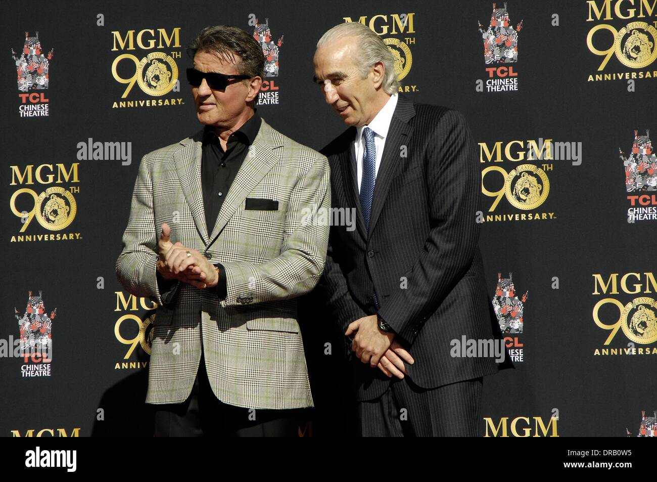 Los Angeles, CA, USA. 22nd Jan, 2014. Sylvester Stallone, Gary Barber ...