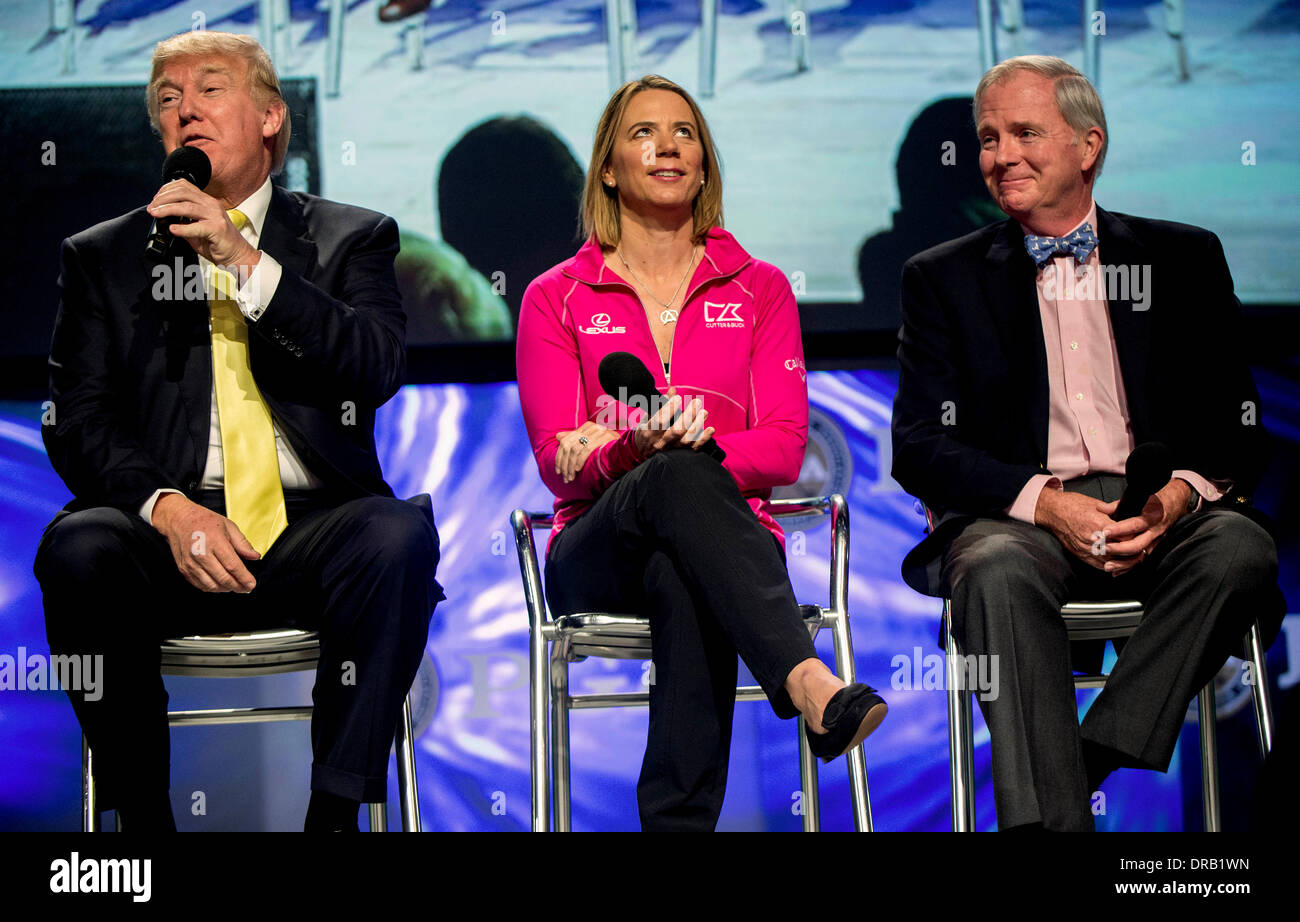 Orlando, Florida, USA. 22nd Jan, 2014. DONALD TRUMP, golf legend ANNIKA ...
