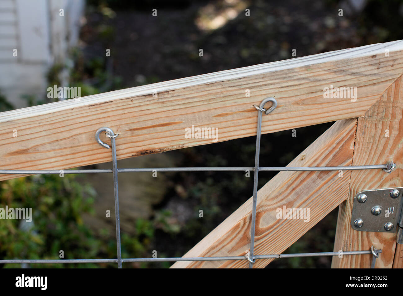 Gate homemade detail Stock Photo - Alamy