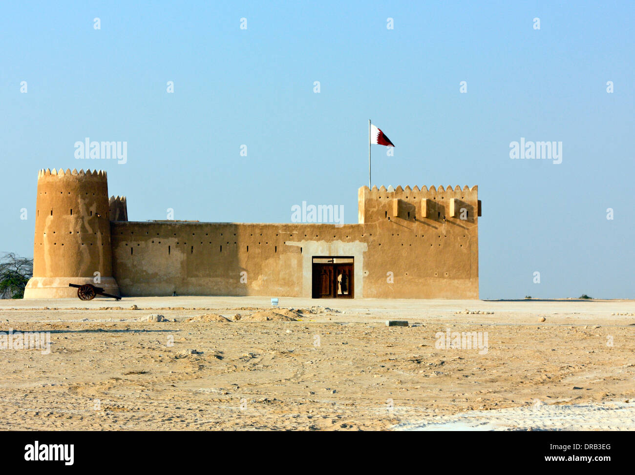 The historical Fort of Al Zubara in the evening sun, Qatar Northwest ...