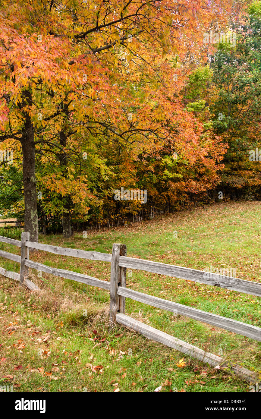 Wooden rail fence hi-res stock photography and images - Alamy