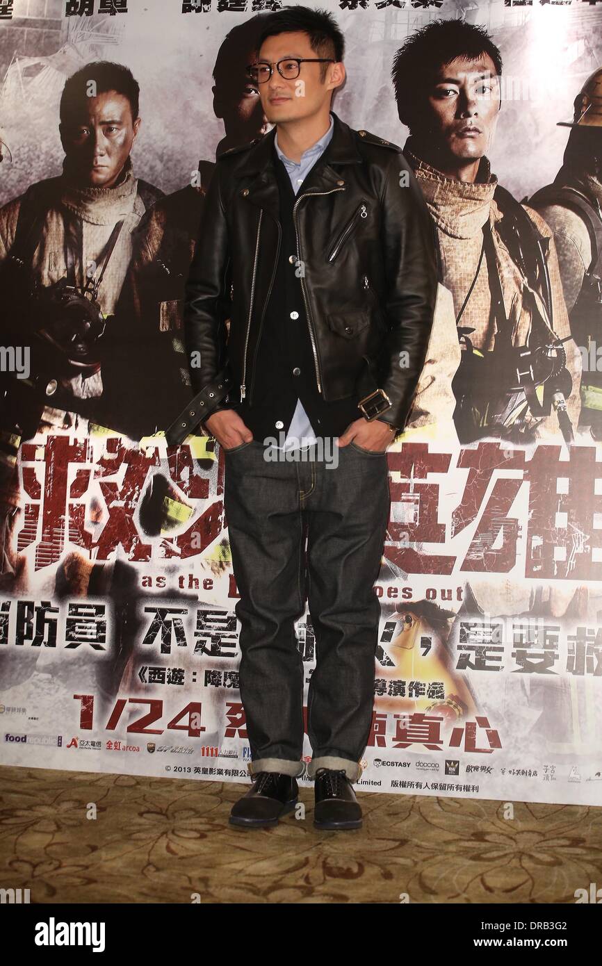 Taipei, China. 22nd Jan, 2013. Actor Shawn Yue promots film As The ...
