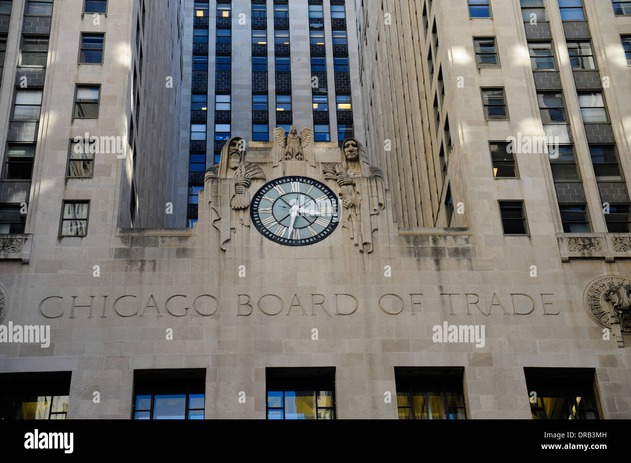 The Chicago Board of Trade Building is a skyscraper located on LaSalle ...