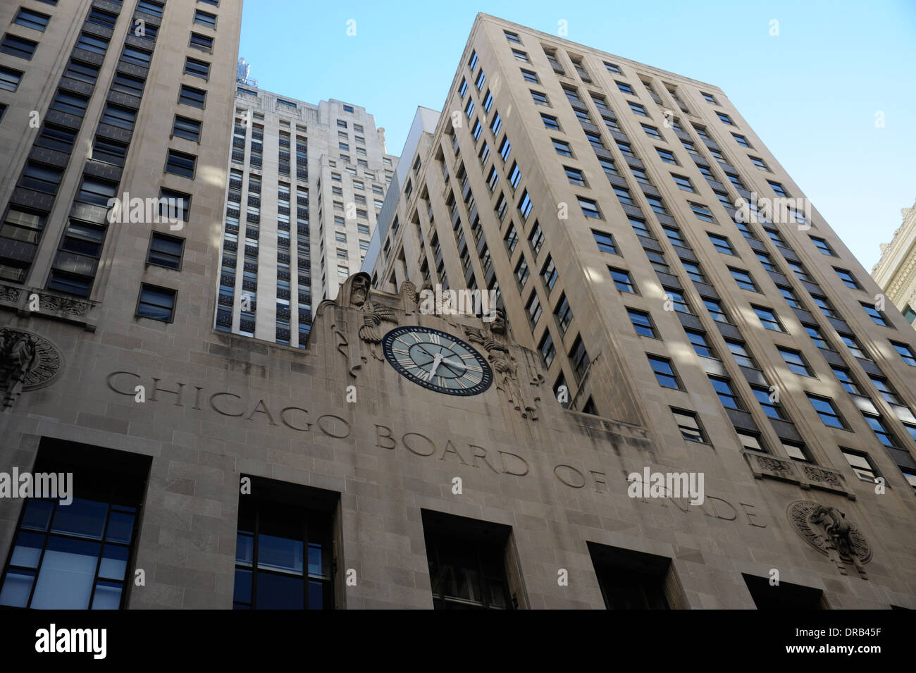 The Chicago Board of Trade Building is a skyscraper located on LaSalle ...