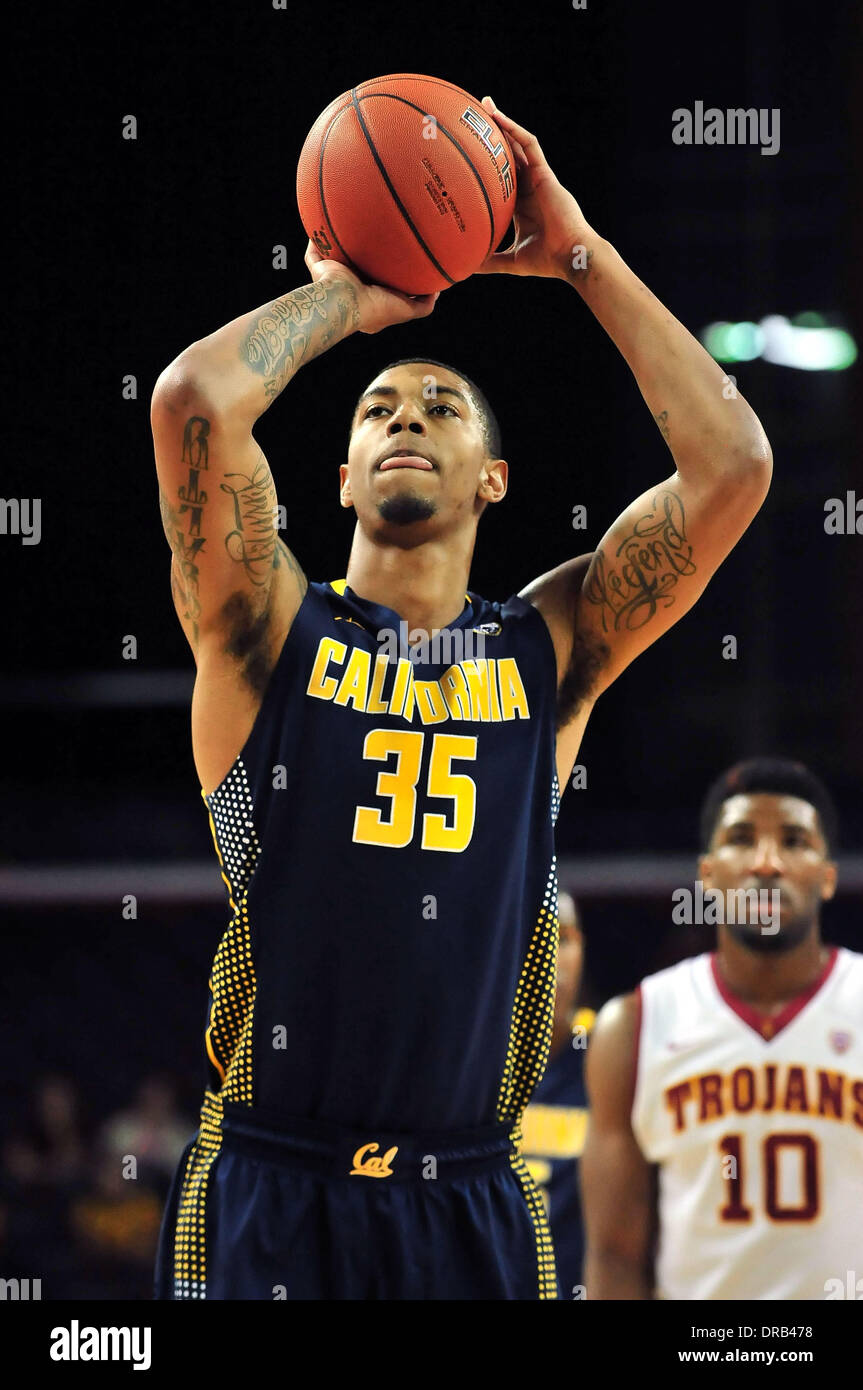 Los Angeles, CA, USA. 22nd Jan, 2014. California Golden Bears forward ...