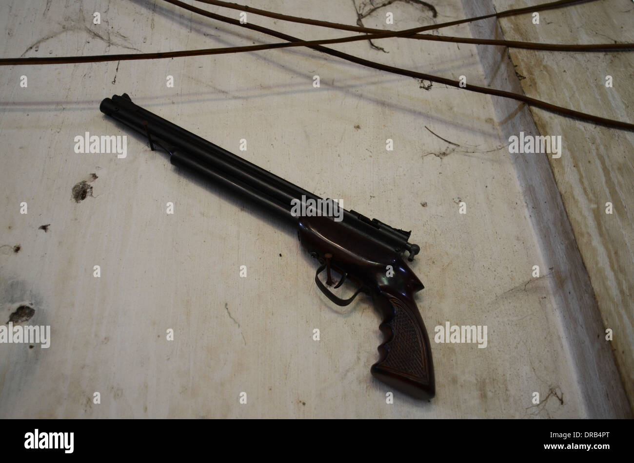 Air rifle industry in village hi-res stock photography and images - Alamy