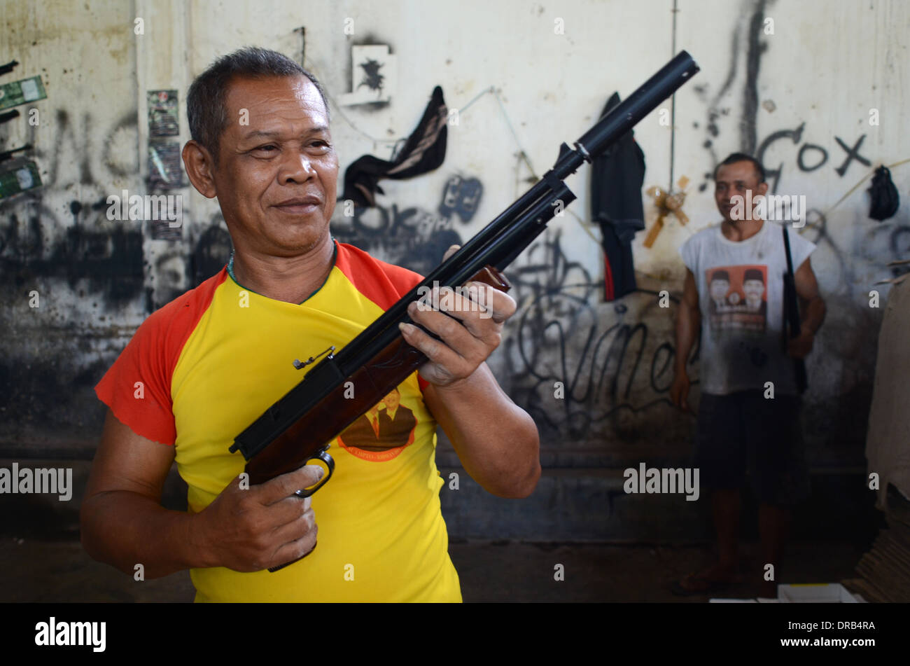 The air rifle industry in the village of Pare, in Indonesia Stock Photo ...