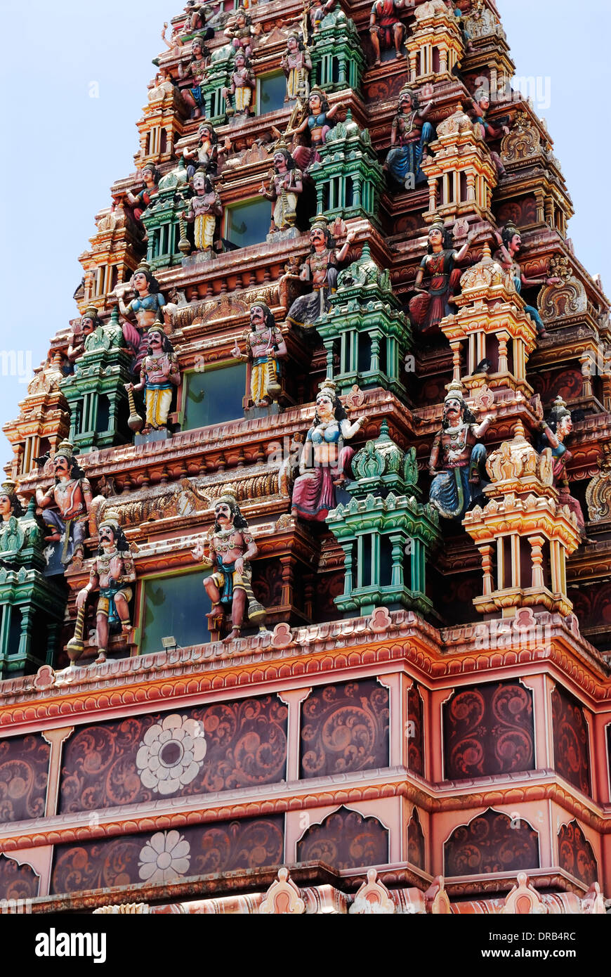 Decorated Hindu temple in Mauritius Stock Photo - Alamy
