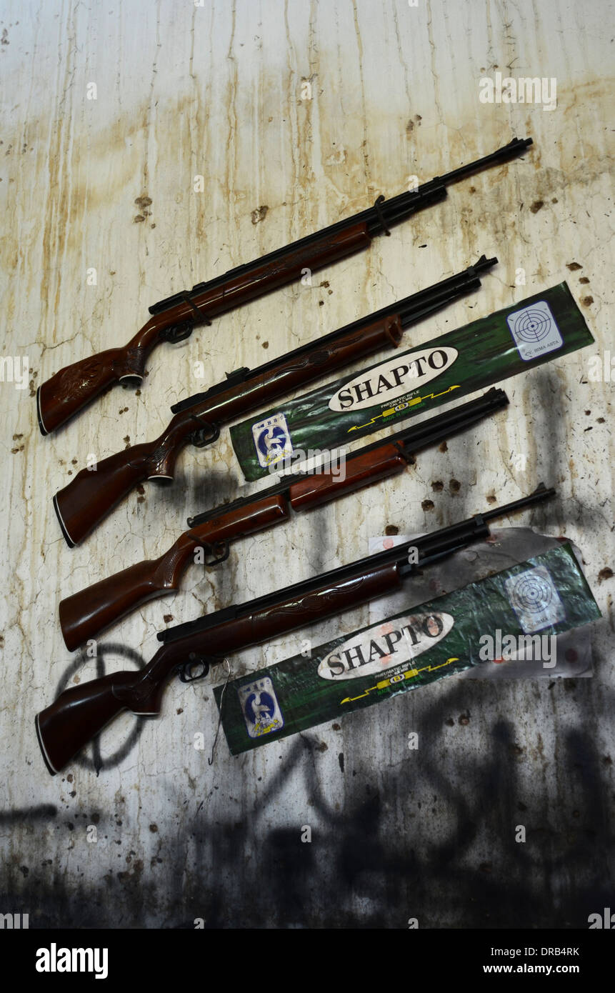 Air rifle industry in village hi-res stock photography and images - Alamy