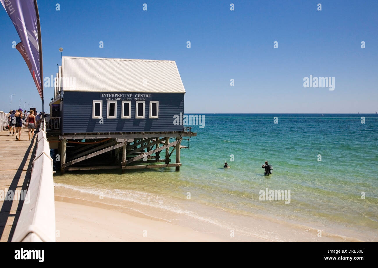 Busselton Pier Sheds W A Western Australia Stock Photo - Alamy