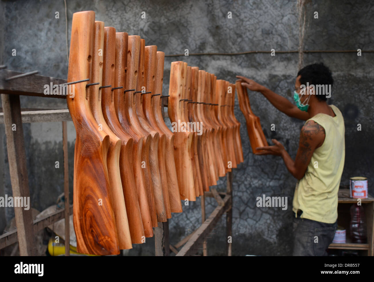 Wooden Rifles High Resolution Stock Photography and Images - Alamy