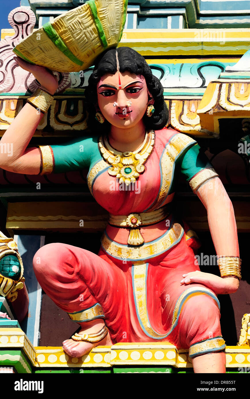 Statue of Hindu God at temple Stock Photo - Alamy