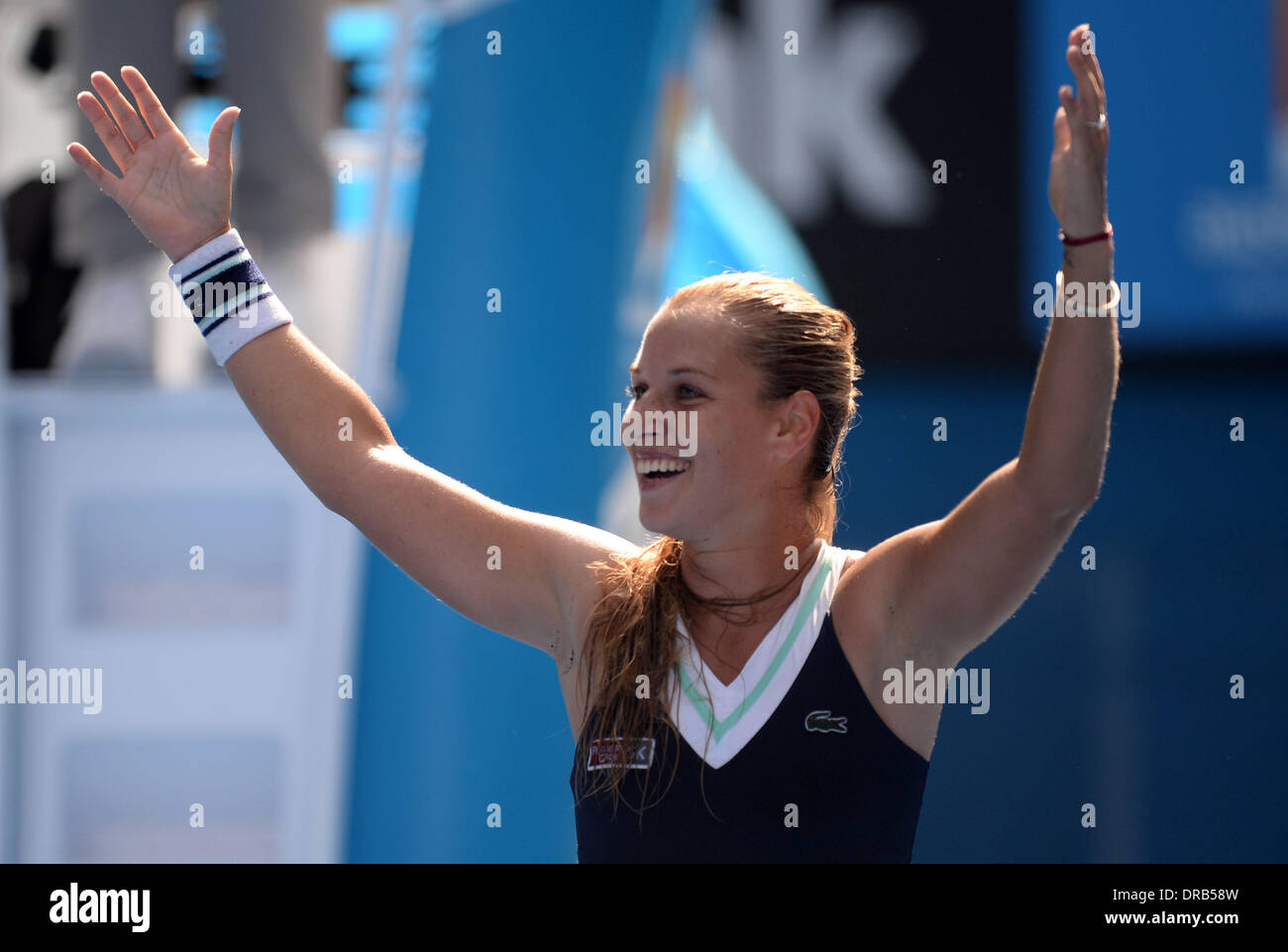 Melbourne, Australia. 23rd Jan, 2014. Dominika Cibulkova of Slovakia ...