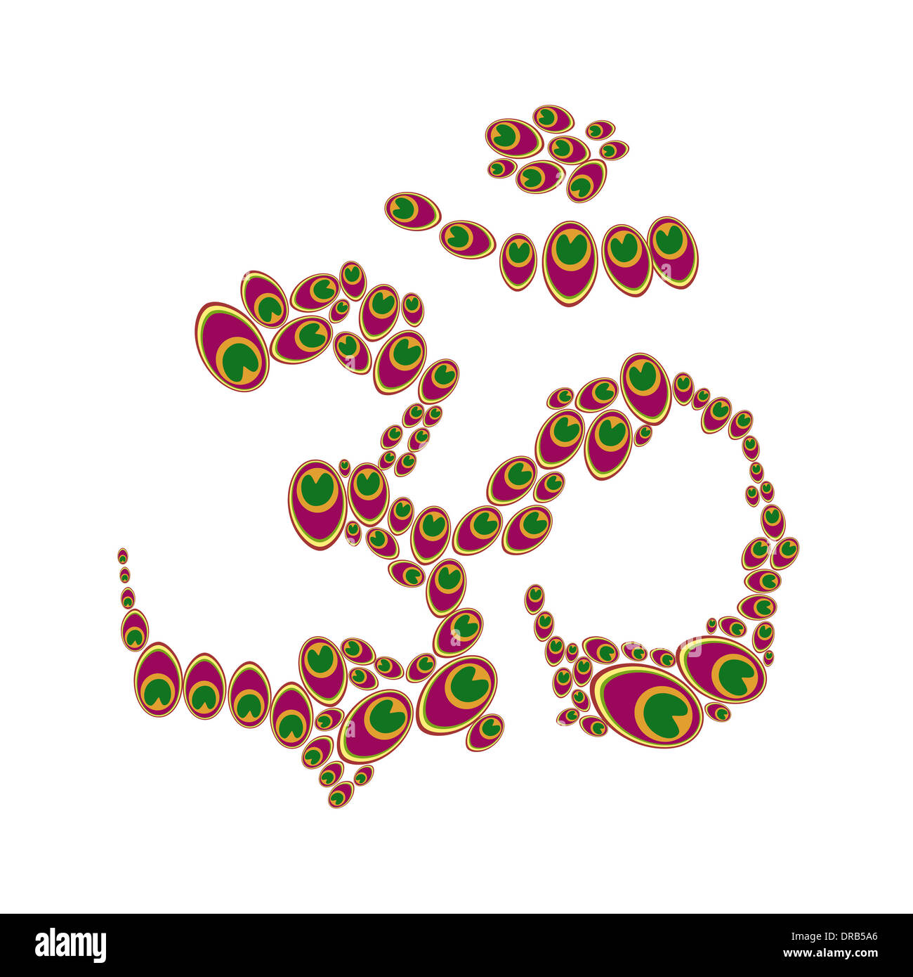Aum with colourful elements Stock Photo - Alamy