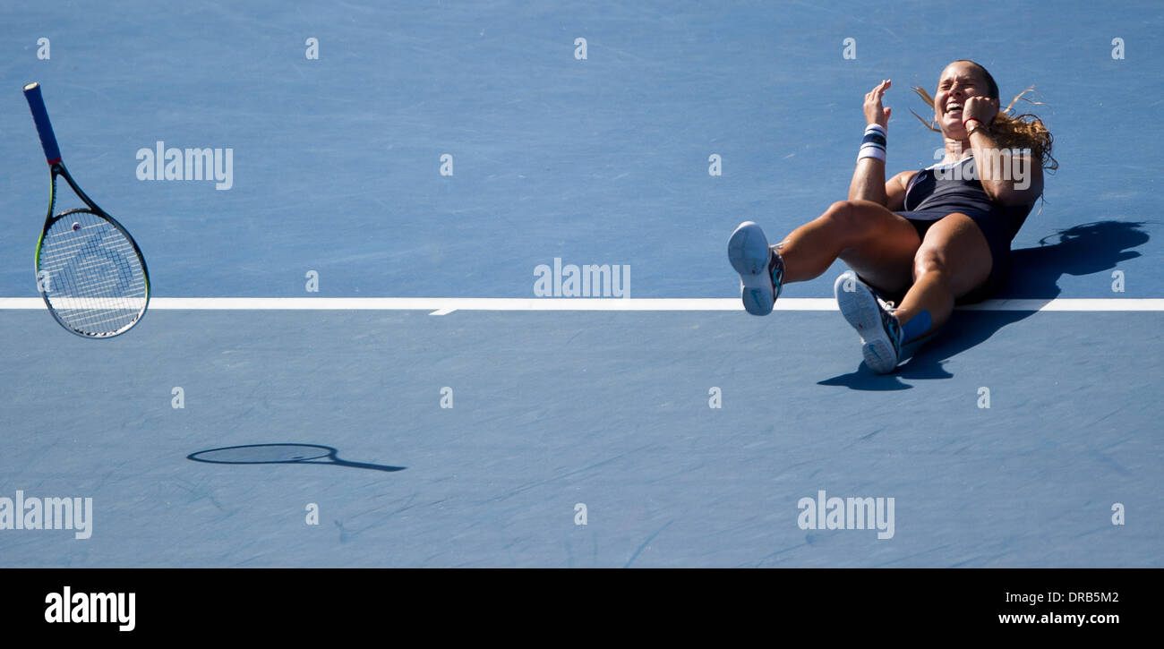 Melbourne, Australia. 23rd Jan, 2014. Dominika Cibulkova of Slovakia ...