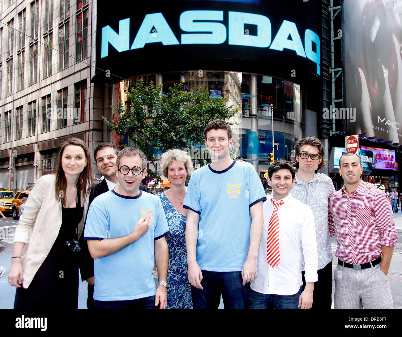 Jeff Turner and Daniel Clarkson with cast members The cast and creative ...