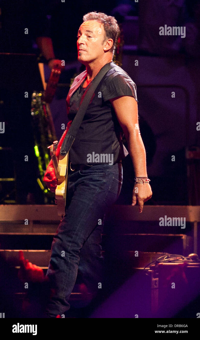 Bruce Springsteen performs live at Palais omnisport de Paris Bercy ...