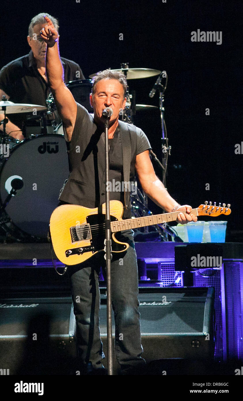 Bruce Springsteen performs live at Palais omnisport de Paris Bercy ...
