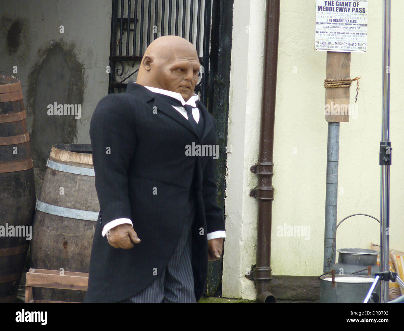 Dan Starkey as a Sontaran butler. Shooting a scene for the BBC One Sci ...
