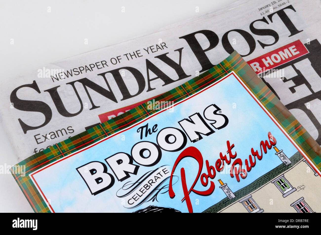The Sunday Post newspaper with "The Broons" supplement celebrating ...