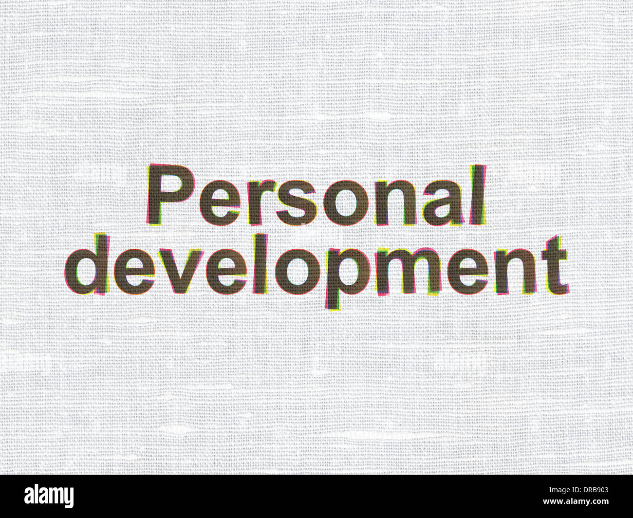 Education concept: Personal Development on fabric texture background ...