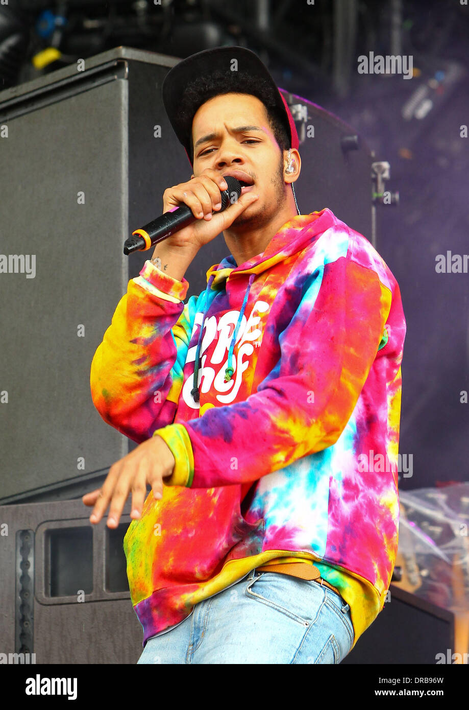 Harley "Sylvester" Alexander-Sule of Rizzle Kicks Barclaycard Wireless ...