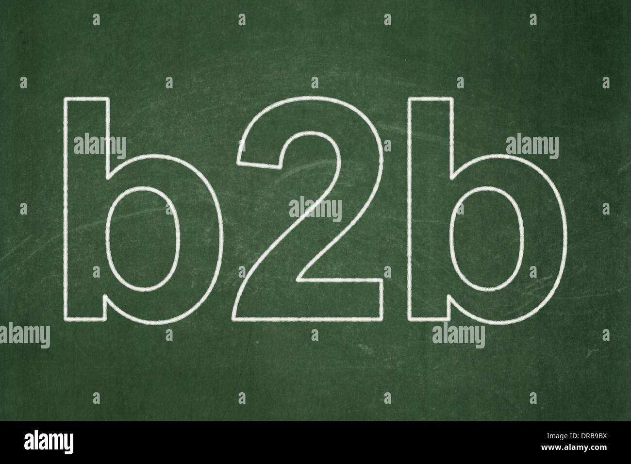 Business concept: B2b on chalkboard background Stock Photo - Alamy