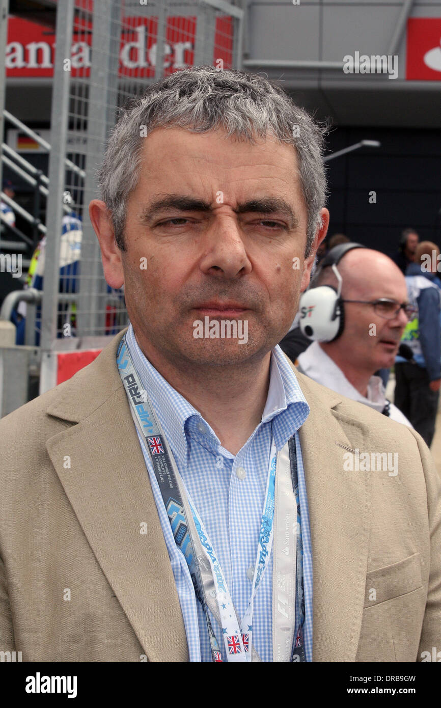 Rowan Atkinson at the Silverstone Circuit prior to the start of the ...