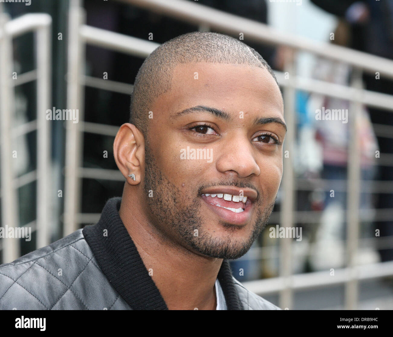 Jonathan 'JB' Gill of JLS at the Silverstone Circuit prior to the start ...