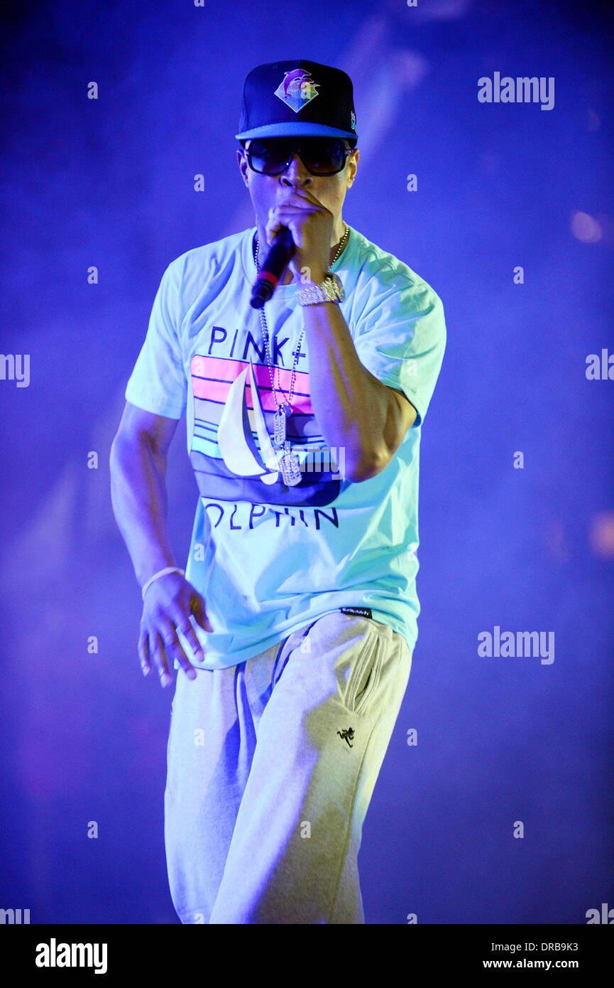 Rapper T.I. performs at the Radio One Festival at Klipsch Amphitheater ...