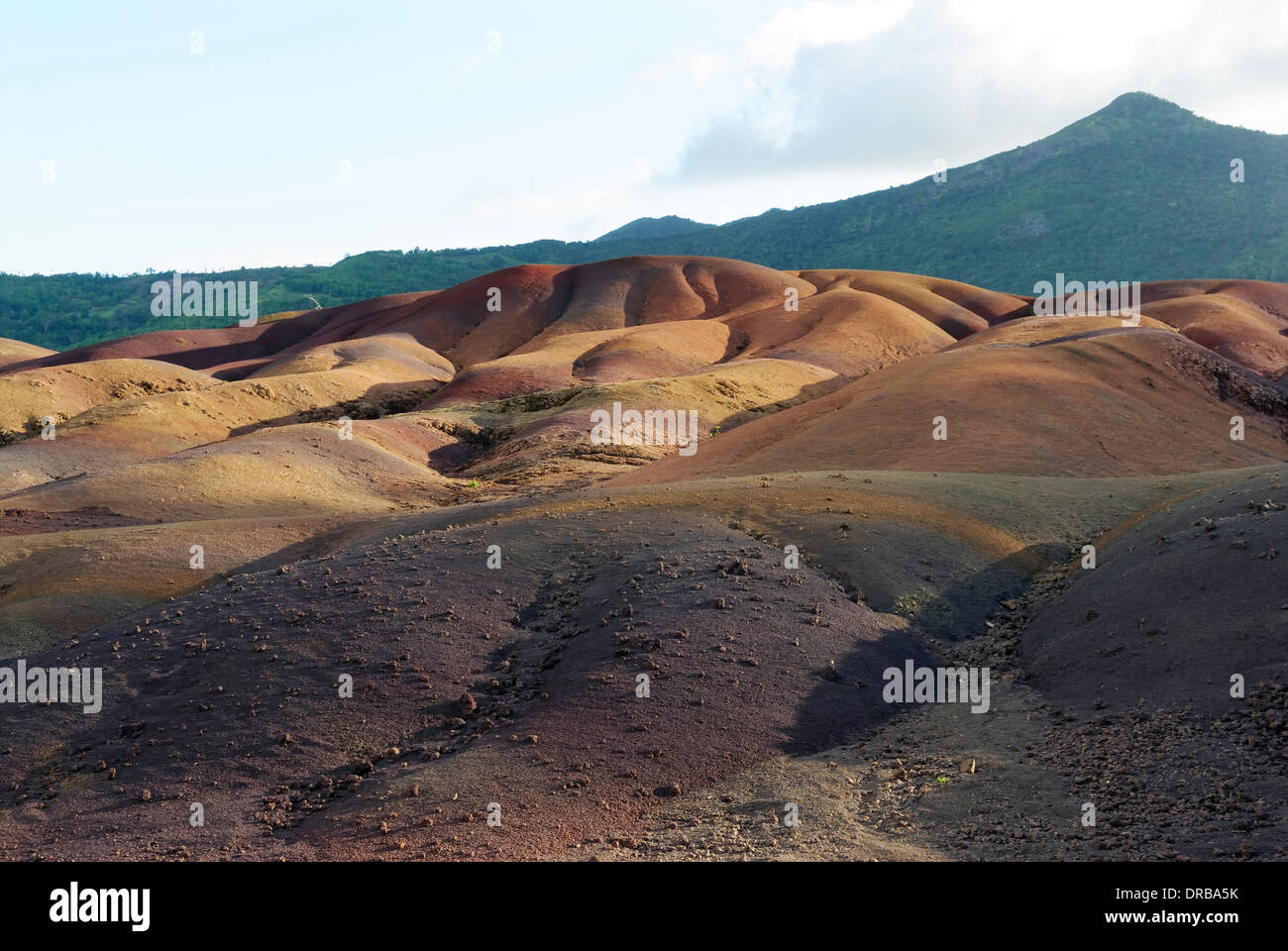 Chamarel Colored Earths in Mauritius Stock Photo - Alamy