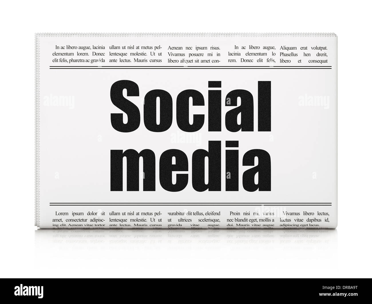 Network concept: newspaper headline Social Media Stock Photo - Alamy