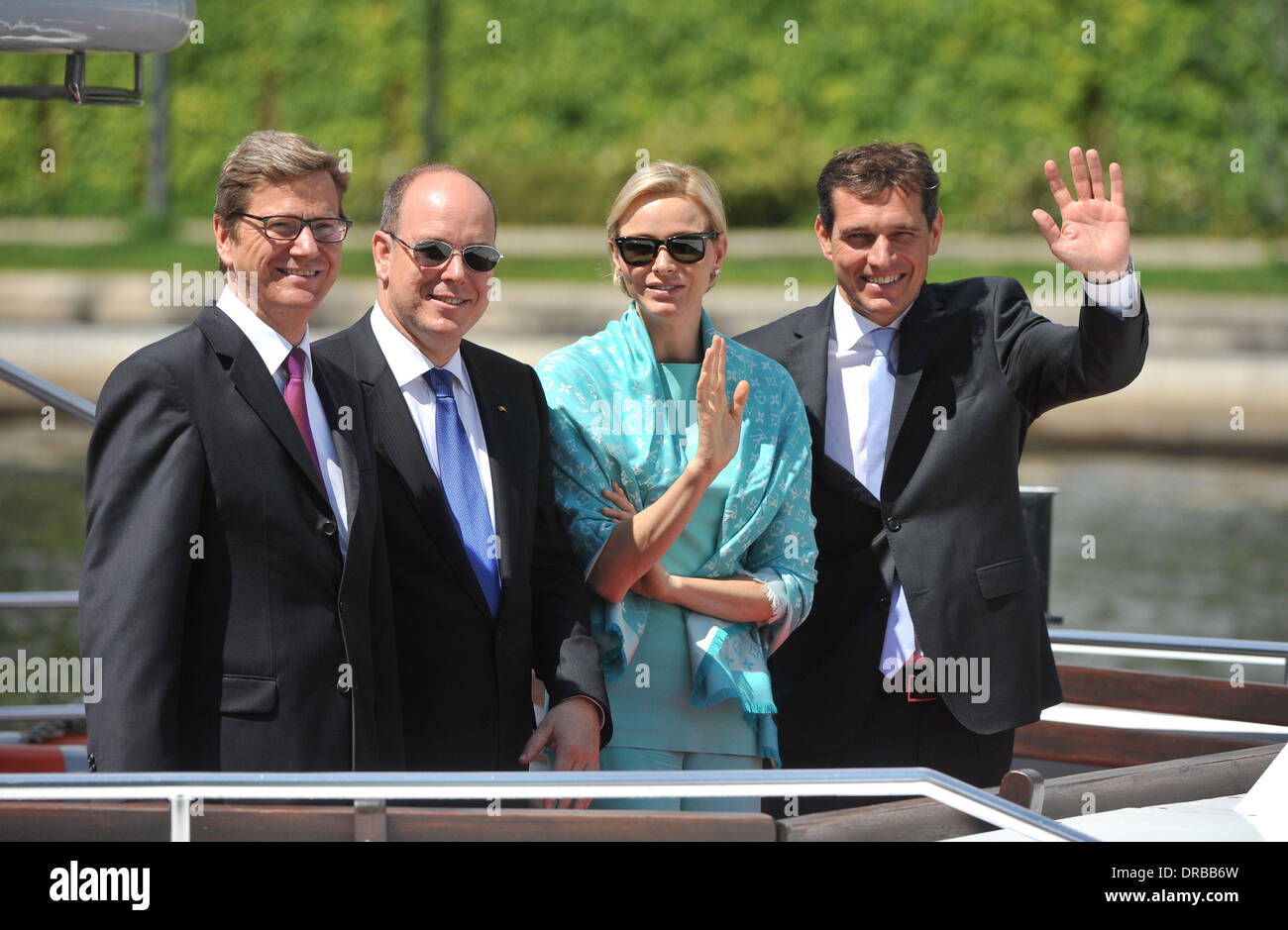 Prince Albert II of Monaco and Princess Charlene aka Charlene Wittstock ...