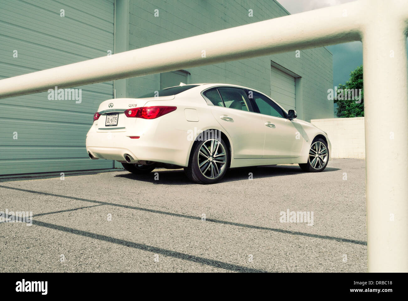 2013 Infinity Q50S saloon car Stock Photo - Alamy