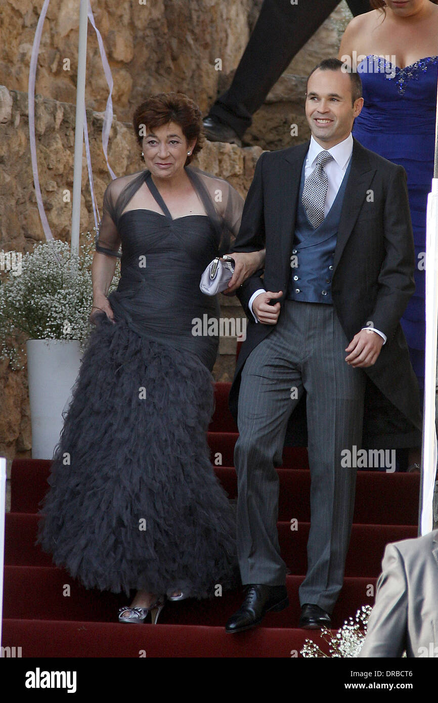 Andres Iniesta The wedding of Andres Iniesta and Anna Ortiz at Tamarit ...